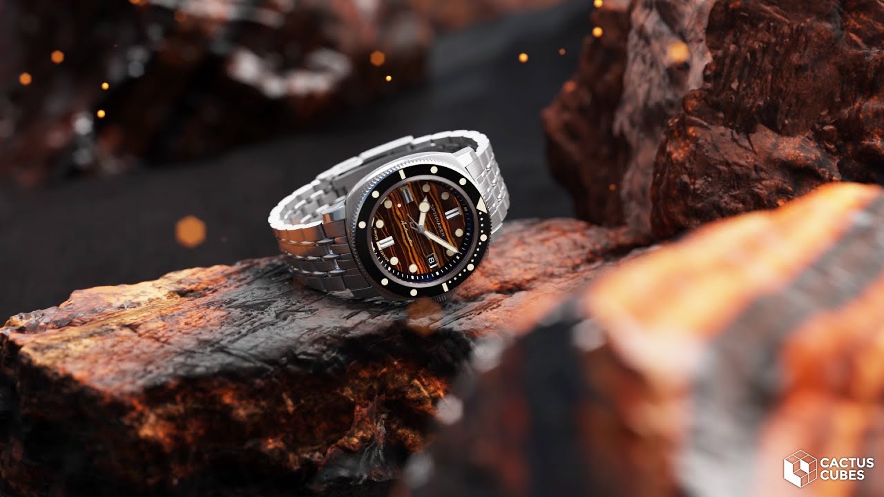 Spinnaker Hull Commander Automatic - Tiger Eye | 3D Animated Promo ...