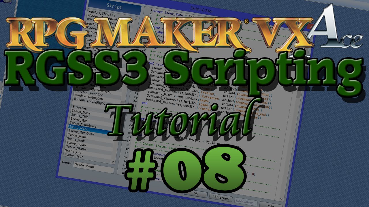 Instanzvariablen #08 RGSS3 Scripting Tutorial [German] - YouTube