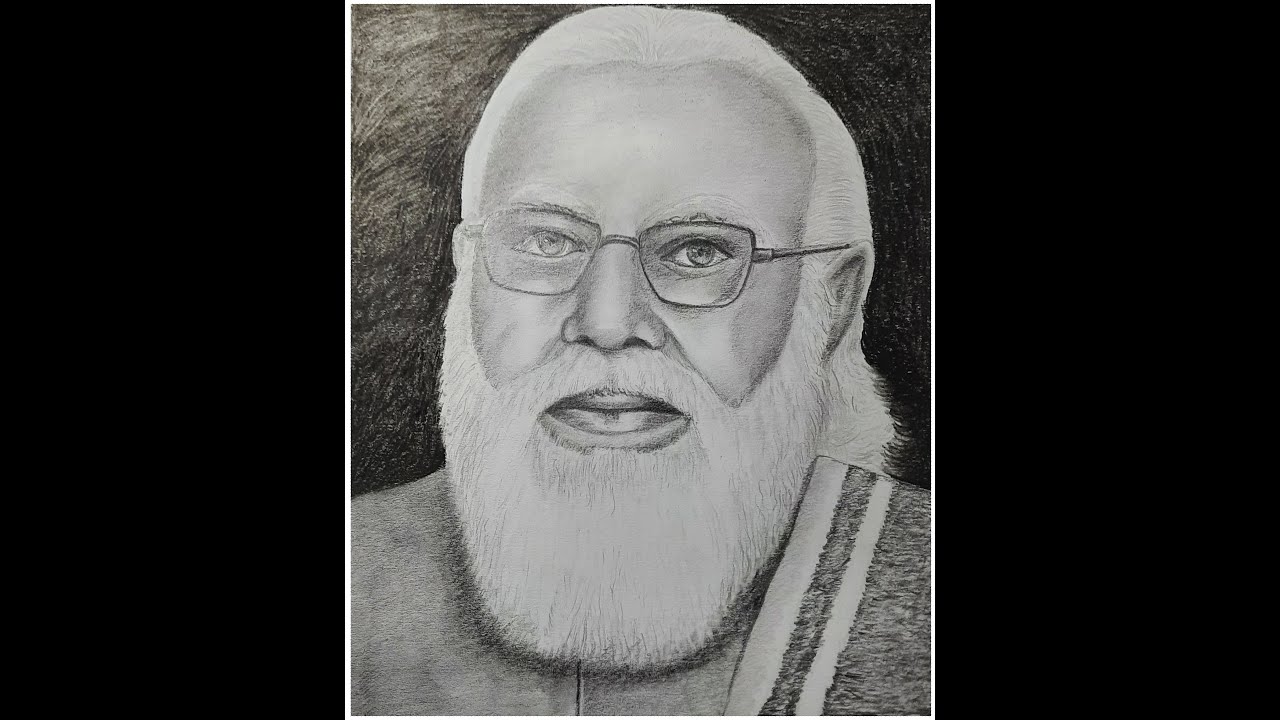 Drawing of Modi ji - YouTube