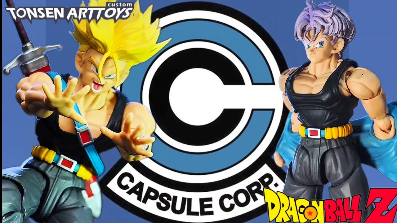 Tonsen Arttoys Action figure Trunks A ver 七龍珠Z 唐森口蘑可動模型 超帥氣背心版未來特南克斯 開箱 ...