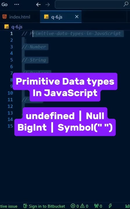 Primitive Data Types In Javascript Javascript Coding Programming Webdevelopment Frontend