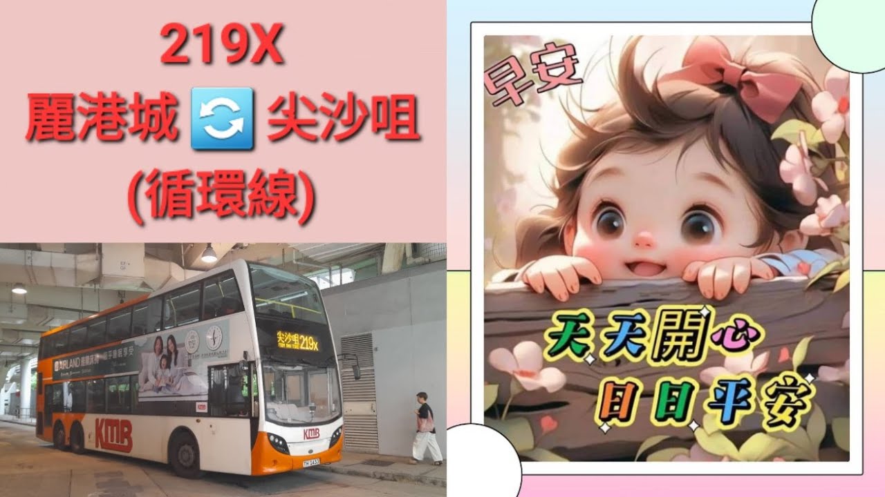 Hong Kong Bus KMB E5T6 @ 219X 九龍巴士 Alexander Dennis Enviro500 MMC 麗港城 尖 ...