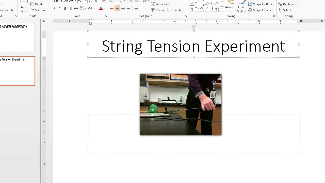 String Tension Experiment - YouTube