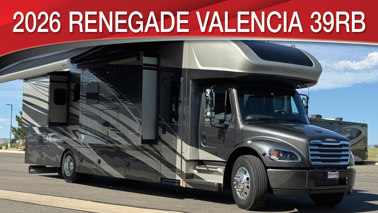 2026 Renegade Valencia 39RB Triple Slide Super C RV On A Freightliner ...