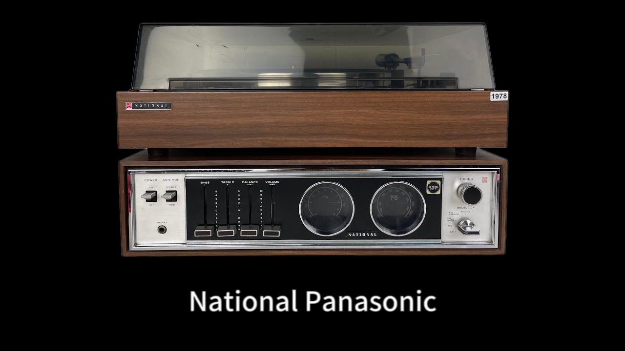 National Panasonic SL-720 Turntable + SA-720 Stereo Receiver - YouTube