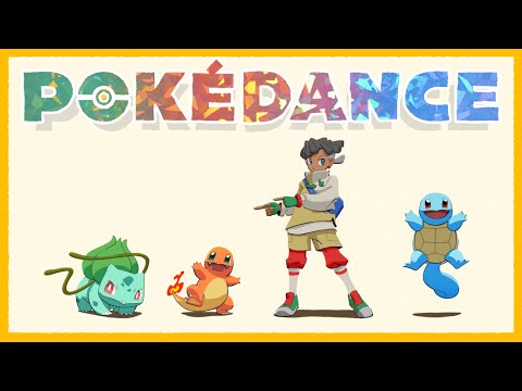 Pokémon partners of different generations dancing \