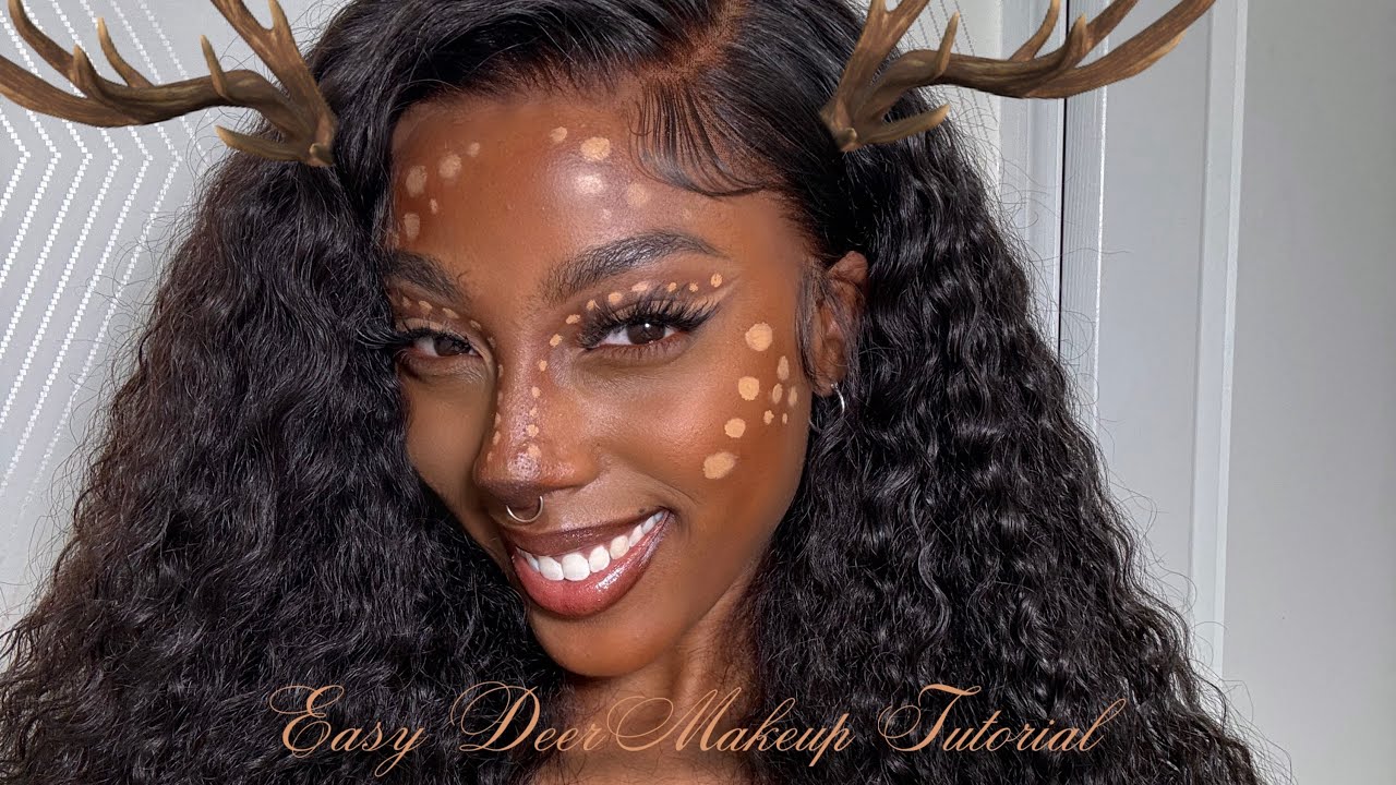 Easy Deer Makeup Tutorial - YouTube