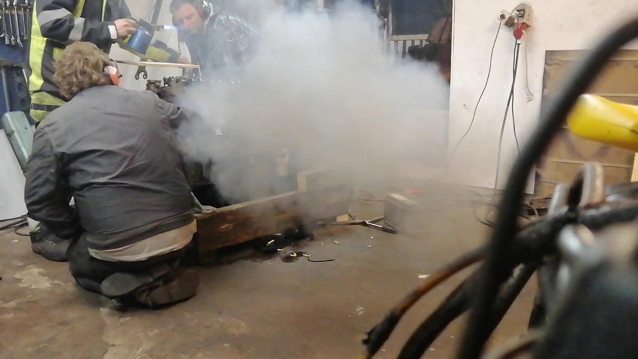 OLD Bedford DIESEL engine first start in 20years - YouTube