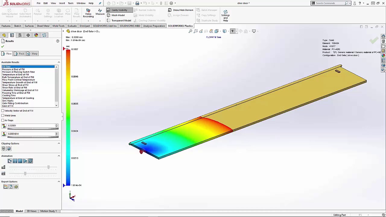 SOLIDWORKS Plastics - Plastic Part Warpage - YouTube