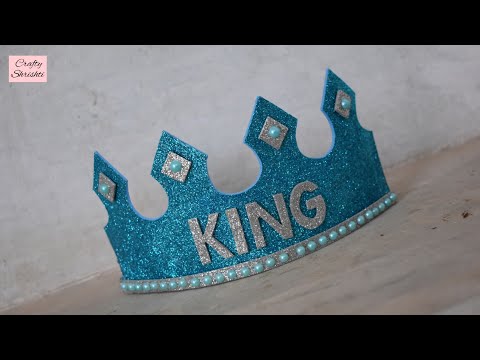 DIY KING Crown making with Paper | How to make King Crown at Home | Tiara Crown | Requested Video