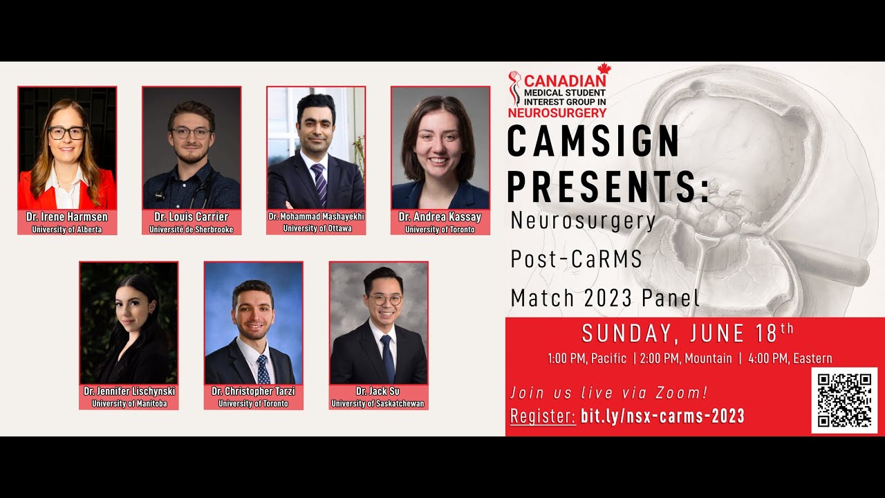 2023 Neurosurgery Post-CaRMS Panel - YouTube