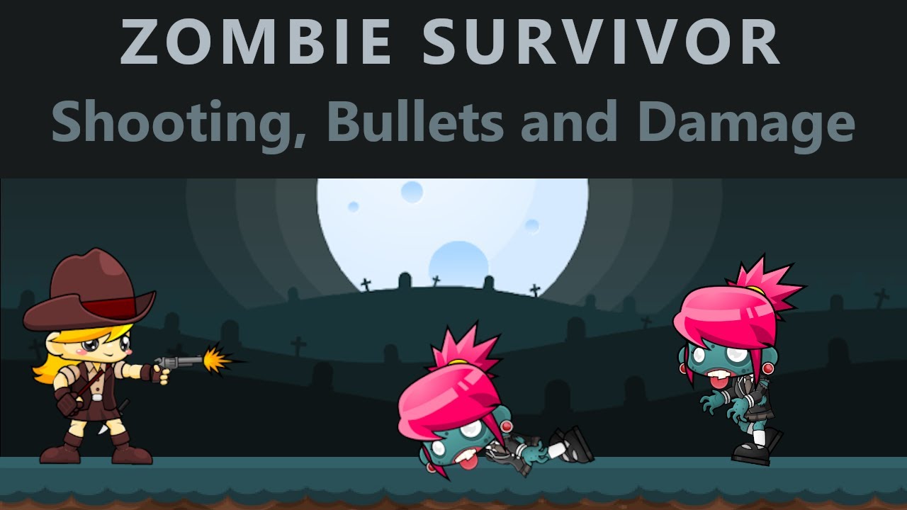 Scratch 3.0 Tutorial: Zombie Shooting Game | Shooting, Bullets and ...