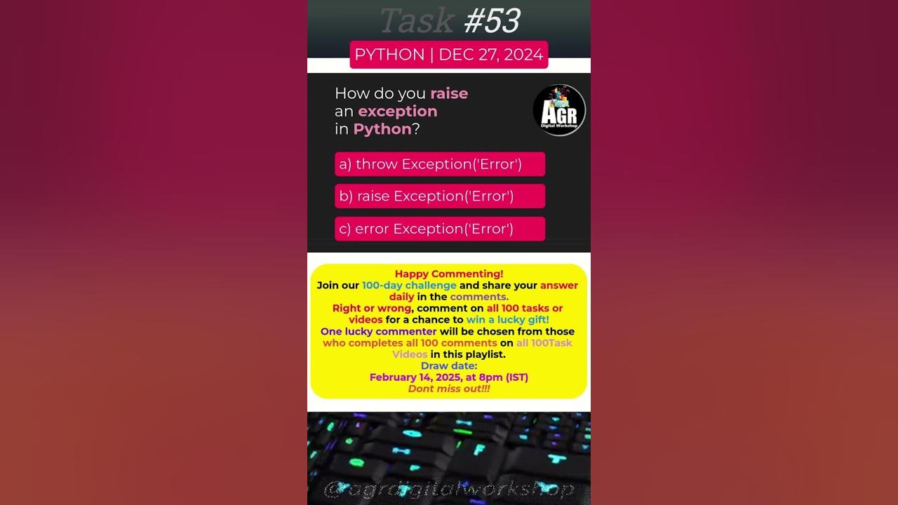 #py-Task053 - Python Quick Tips: Raising Exceptions in Python 🚨 - YouTube