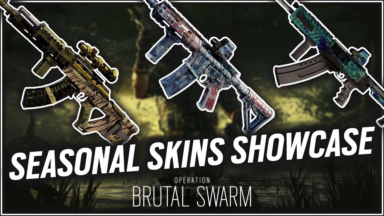 All Seasonal Skins Showcase In Game - Operation Brutal Swarm - YouTube