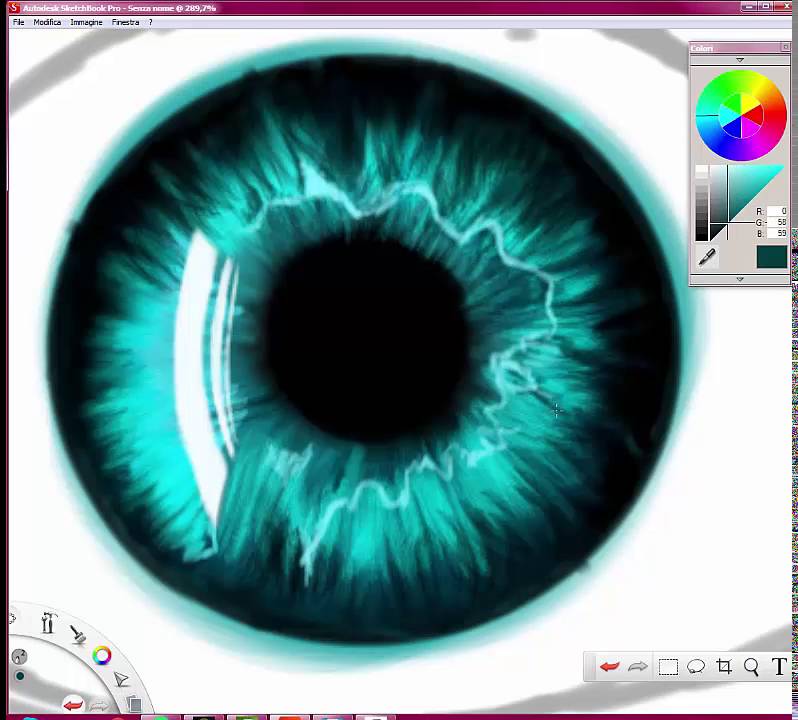 BLUE EYE DIGITAL SPEED DRAWING BY Marsel.ART - YouTube