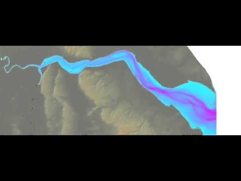 Humber C-L Tide Test - Water Depth model spin up - YouTube