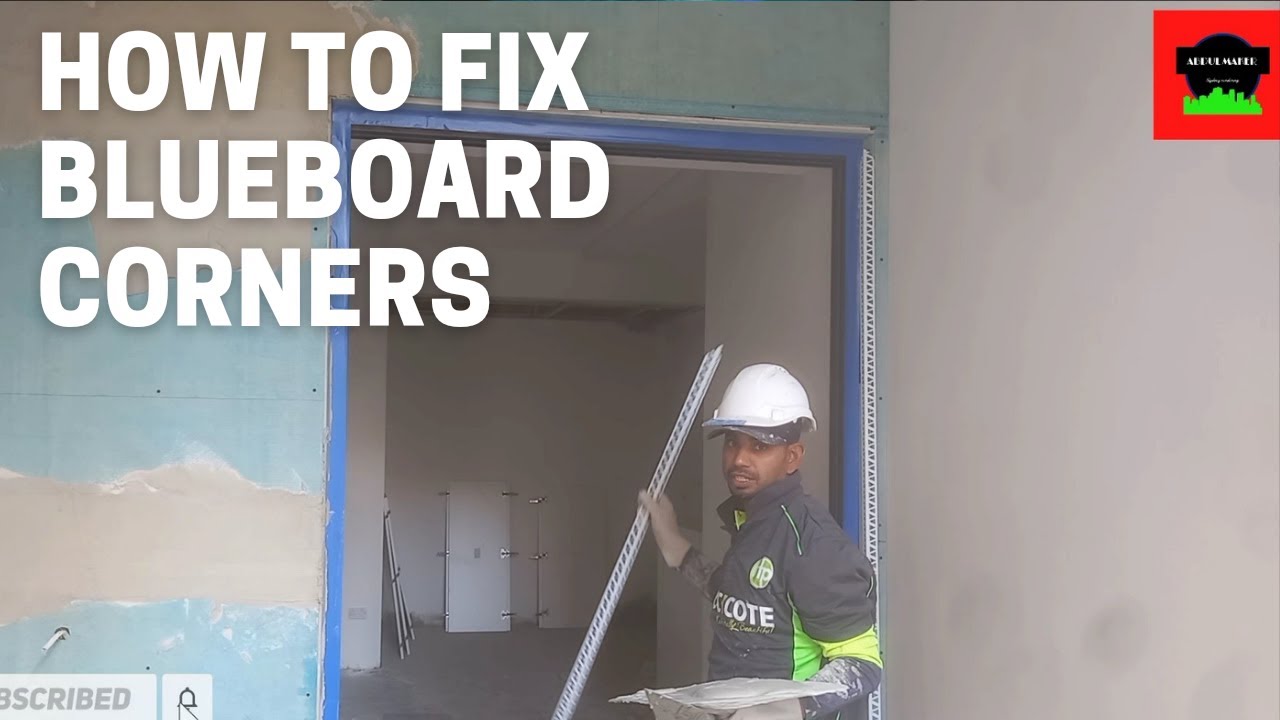 how to fix blueboard corners - YouTube