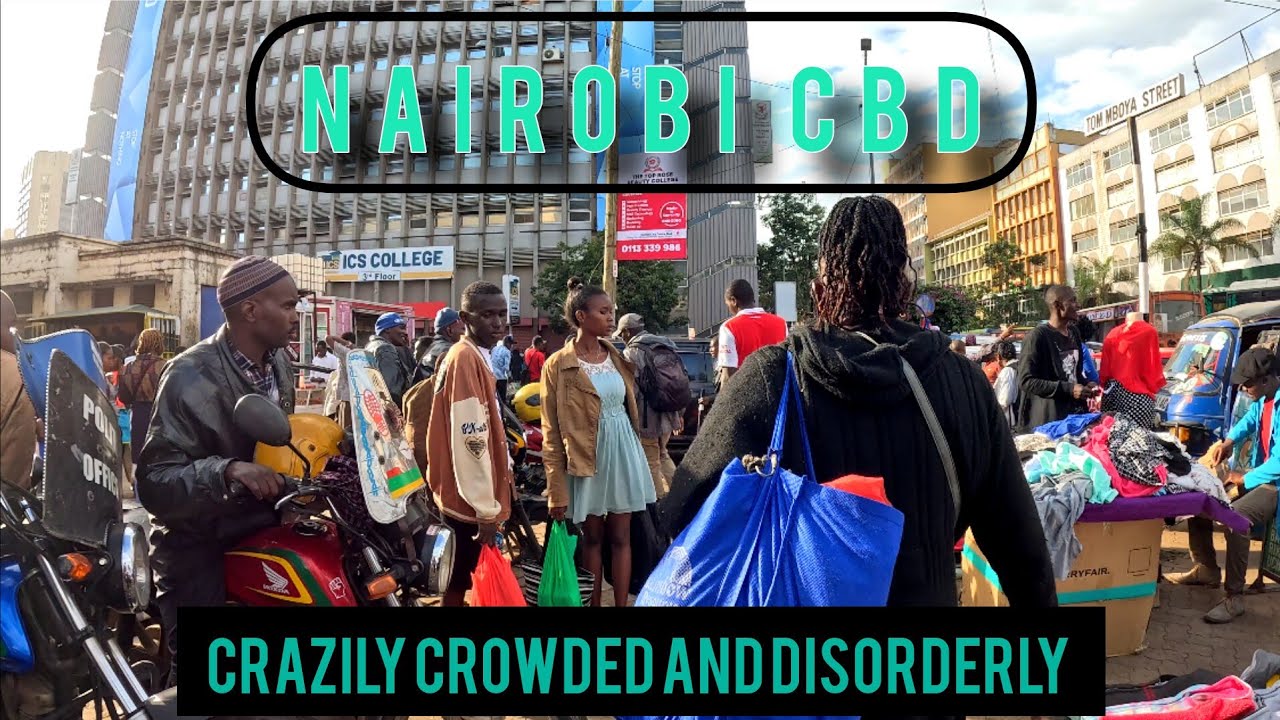 NAIROBI CITY, KENYA; Crazily-Crowded and Disorderly 4K. - YouTube
