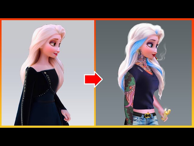 Punk Disney Princesses Frozen