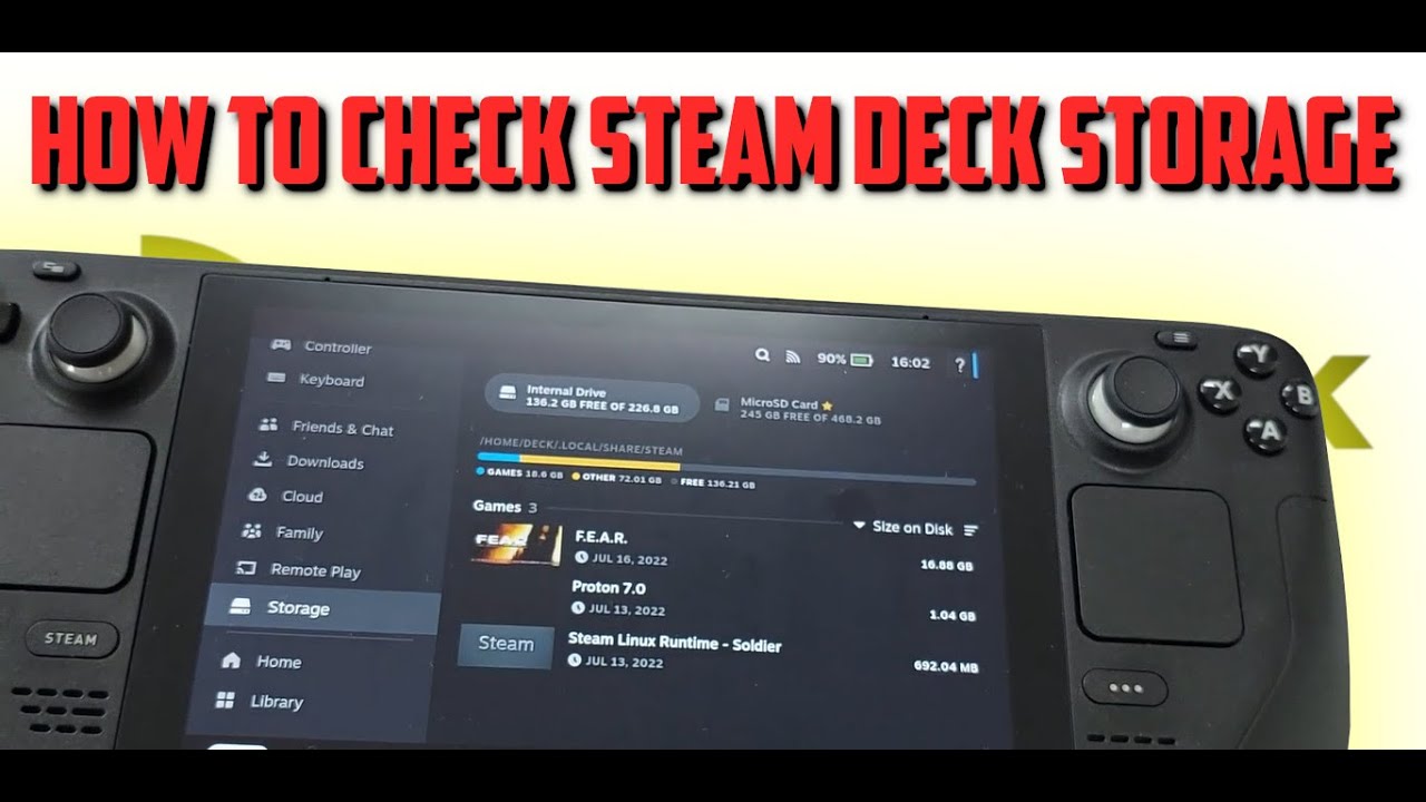 Checking the Steam Deck storage | Quick and easy - YouTube
