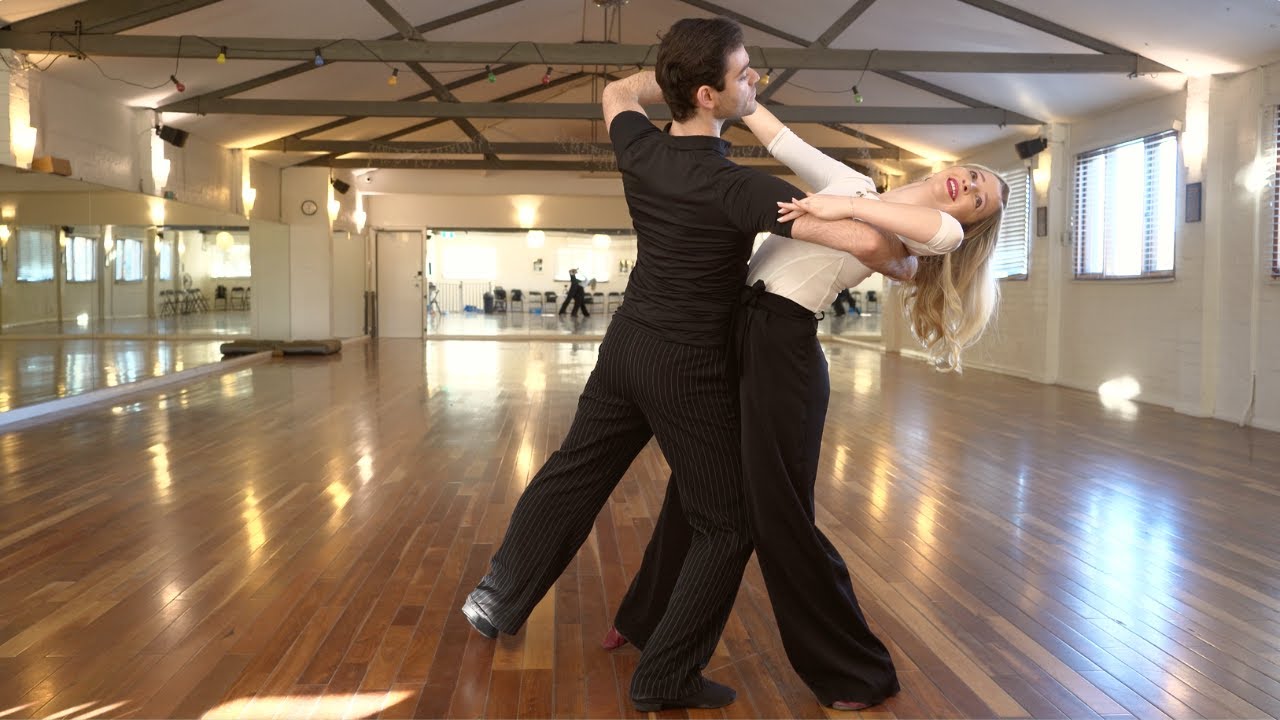 Waltz Routine | Turning Lock from Promenade, Back Fallaway & Right ...