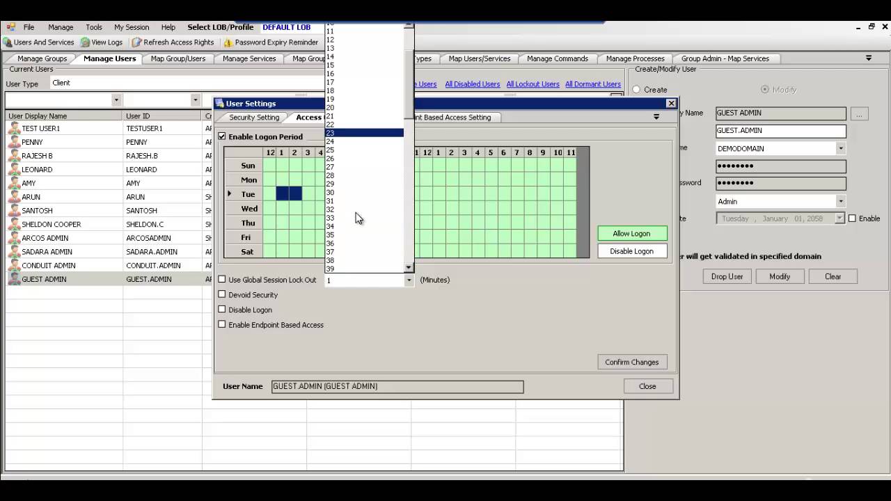 ARCOS Configure User Settings - YouTube