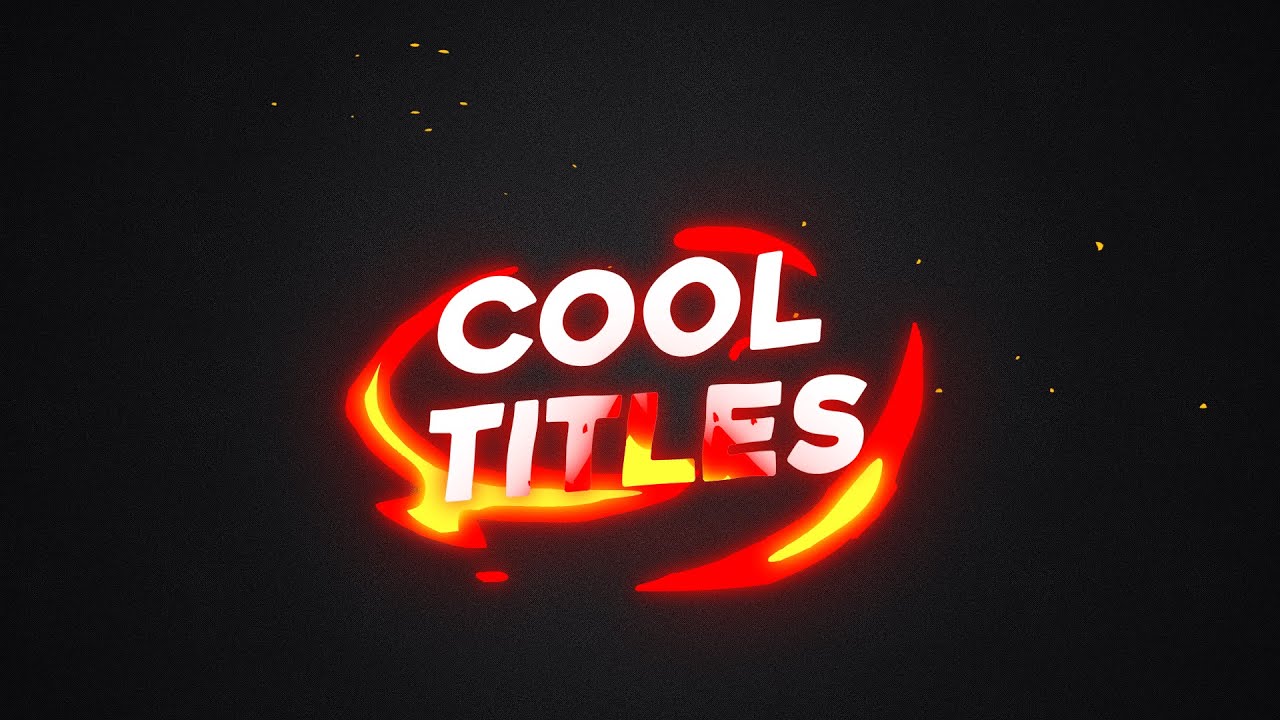 Cool Titles Template for After Effects || Fancy Titles for YouTube ...