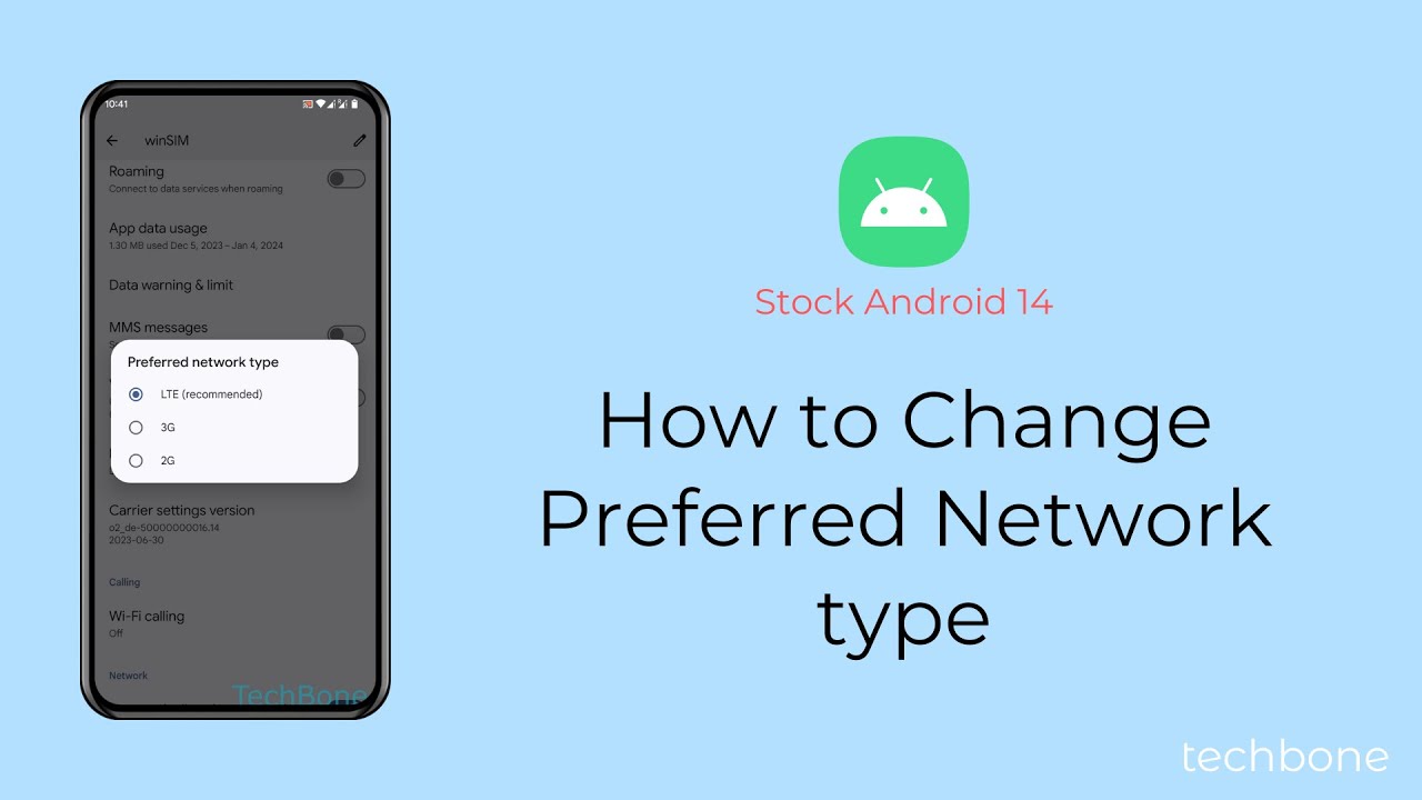 How to Change Preferred Network type [Android 14] - YouTube