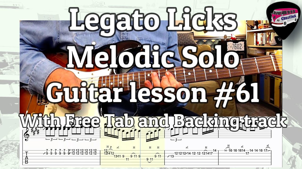 Play Legato Licks for melodic solo Guitar Lesson # 61 - YouTube