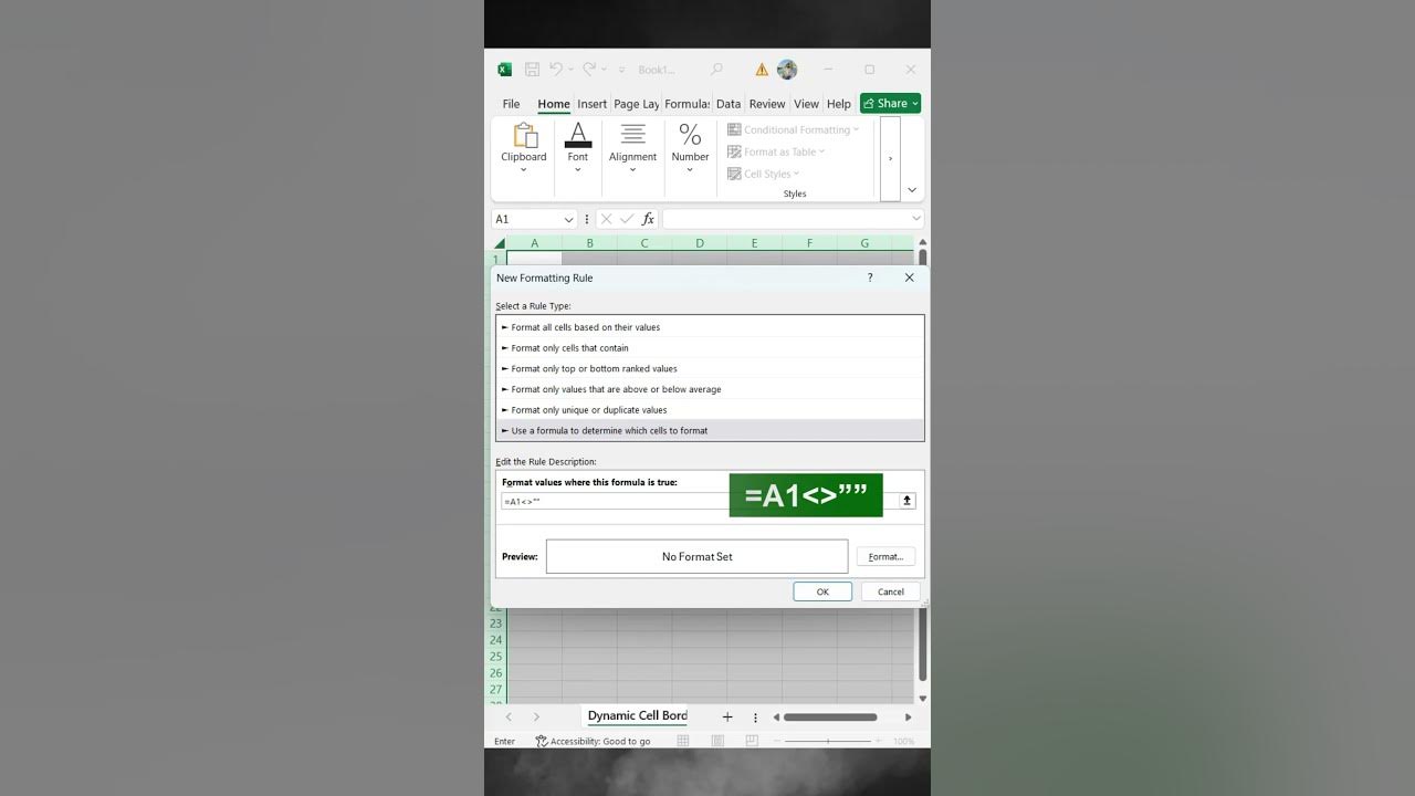 How Set Auto Border in Excel | Add borders automatically to cells in excel - YouTube