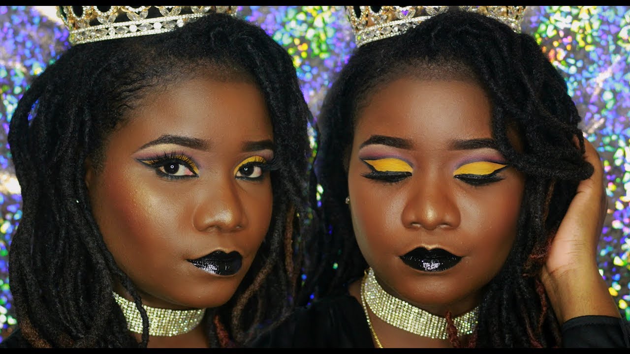 BODAK YELLOW INSPIRED MAKEUP TUTORIAL | Yellow Cut Crease - YouTube