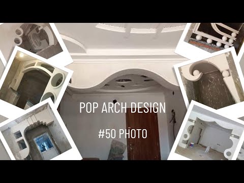 Pop Arch Design | 50 Photo | Without Colour | Ceiling Art - YouTube