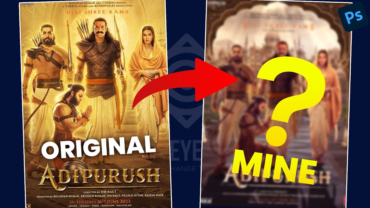 Fixing Adipurush Poster || Revamping Adipurush: A Stunning Redesign of ...