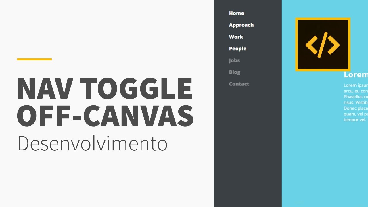 Menu Off Canvas Com Jquery • Css3html5js Youtube 3223