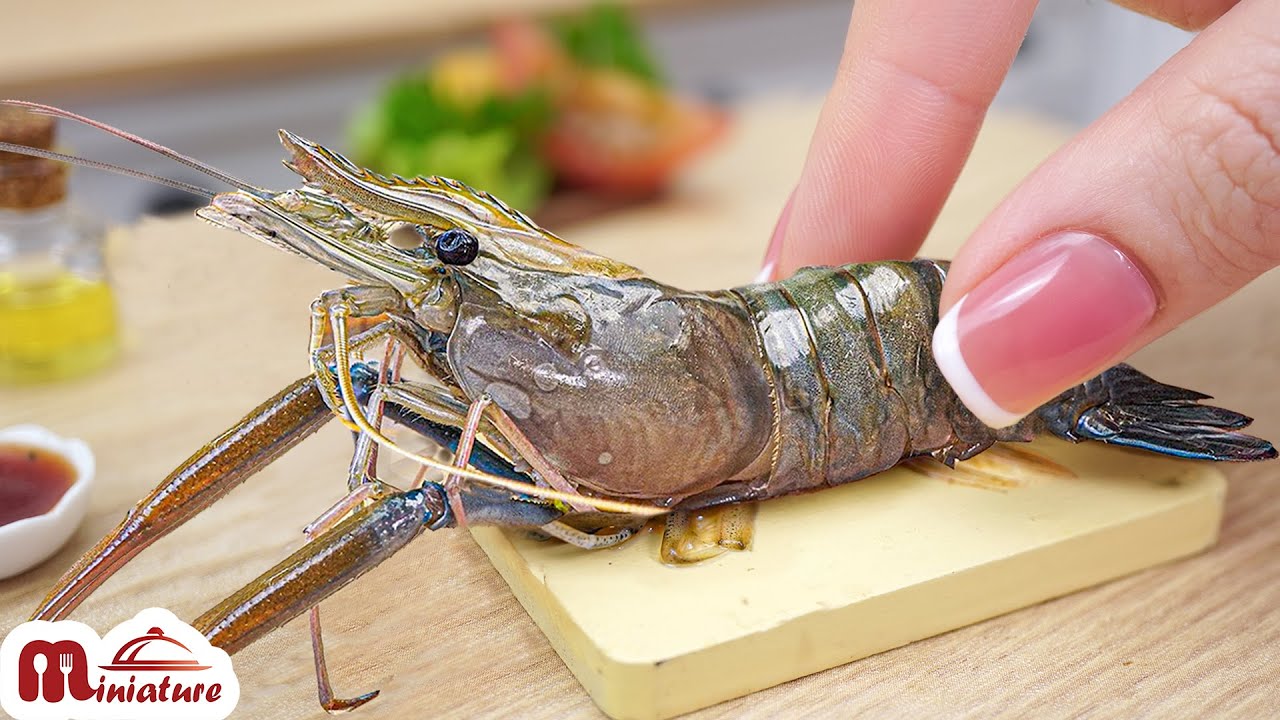 Easy Making Miniature Fried Shrimp Rice At Home | ASMR Cooking Mini ...