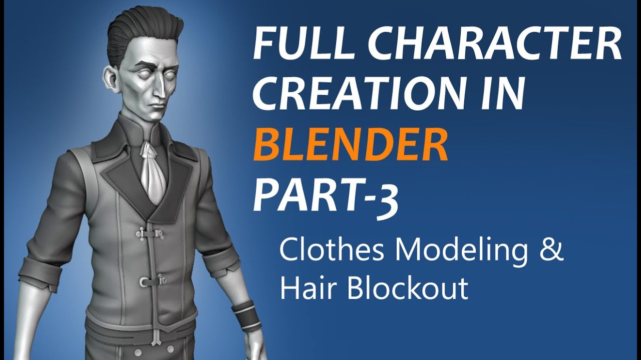 Silco - Full Character Sculpting in Blender Part 3 (Clothes modeling ...