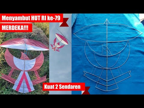 Cara Membuat Layangan Garuda Merah Putih | 1.6 METER - YouTube