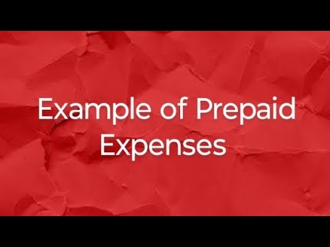 Example of Prepaid Expenses//Unexpired Expenses//Expenses Paid in ...