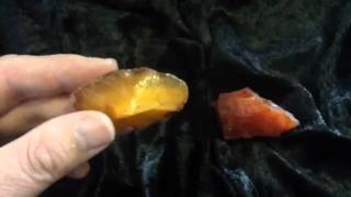 Amber, how to identify it from other stones
