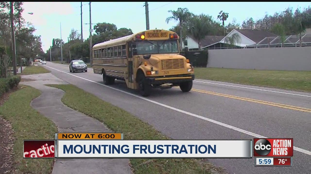School bus troubles in Hillsborough County - YouTube