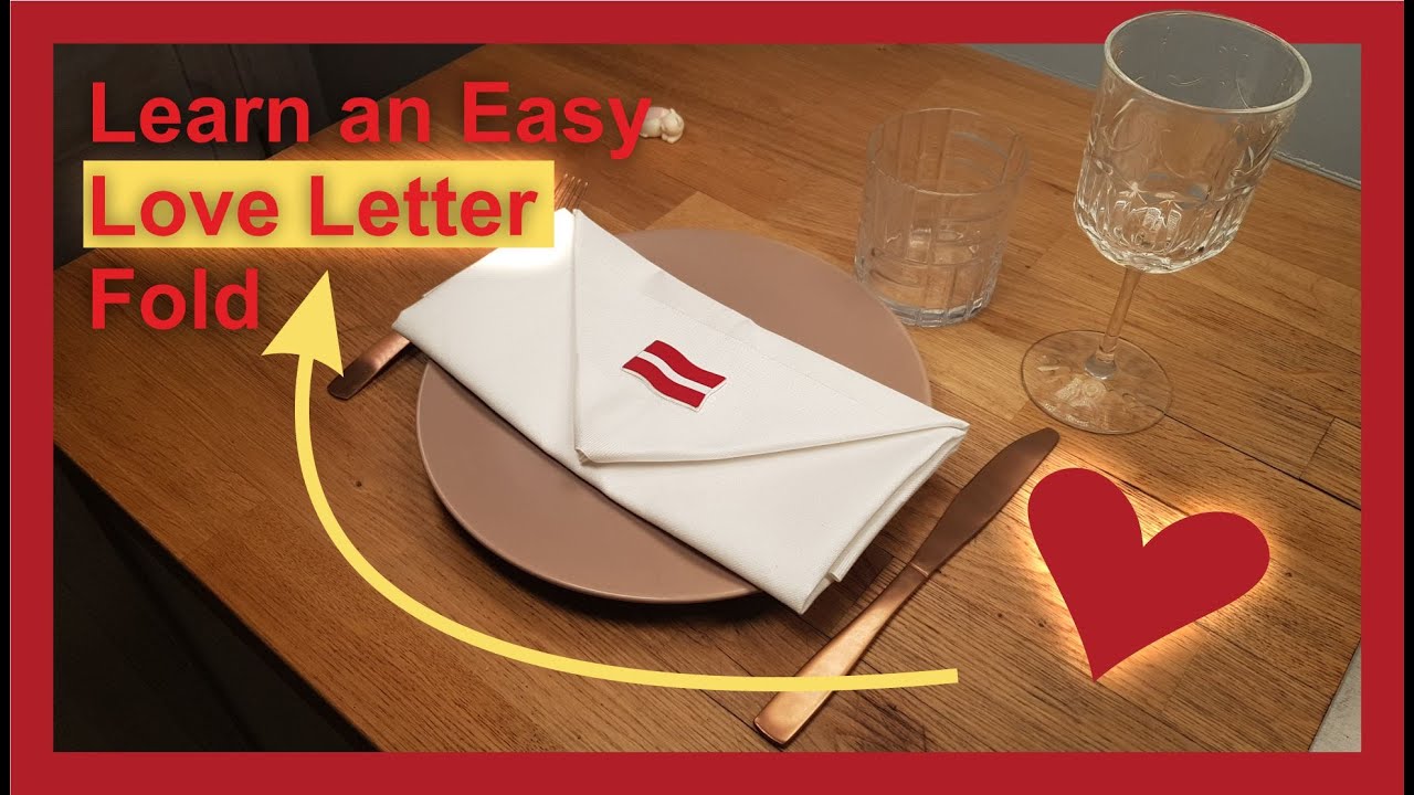 Easy napkin fold Envelope | napkin origami | How to fold an Baronial ...