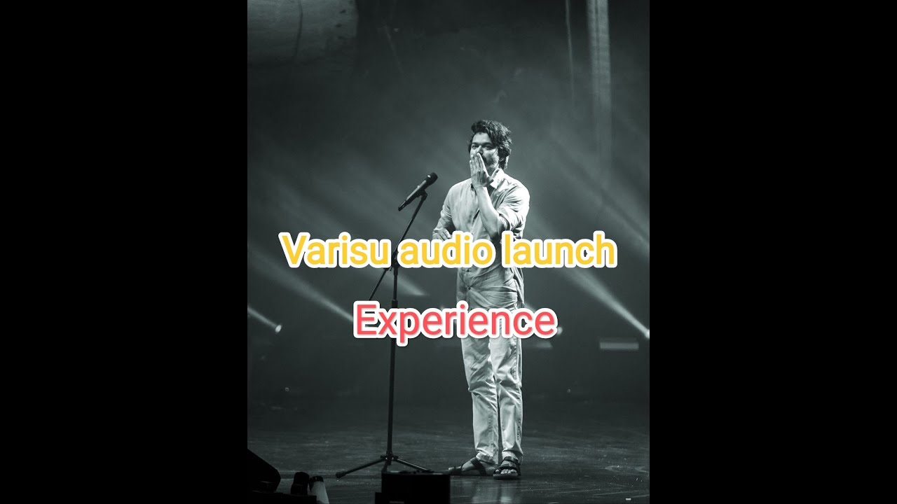 Varisu audio launch | thalapathy speech | emotional - YouTube