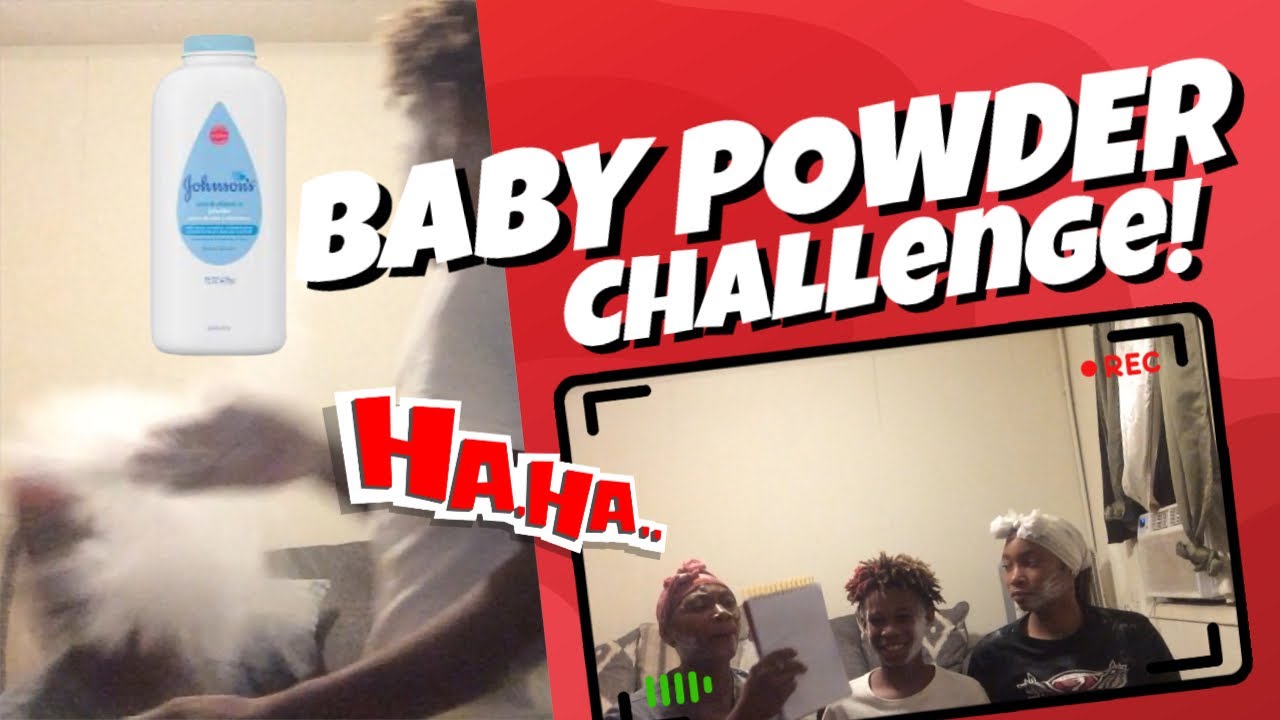 BABY POWDER CHALLENGE *Hilarious must watch* |lifewitlayy| - YouTube