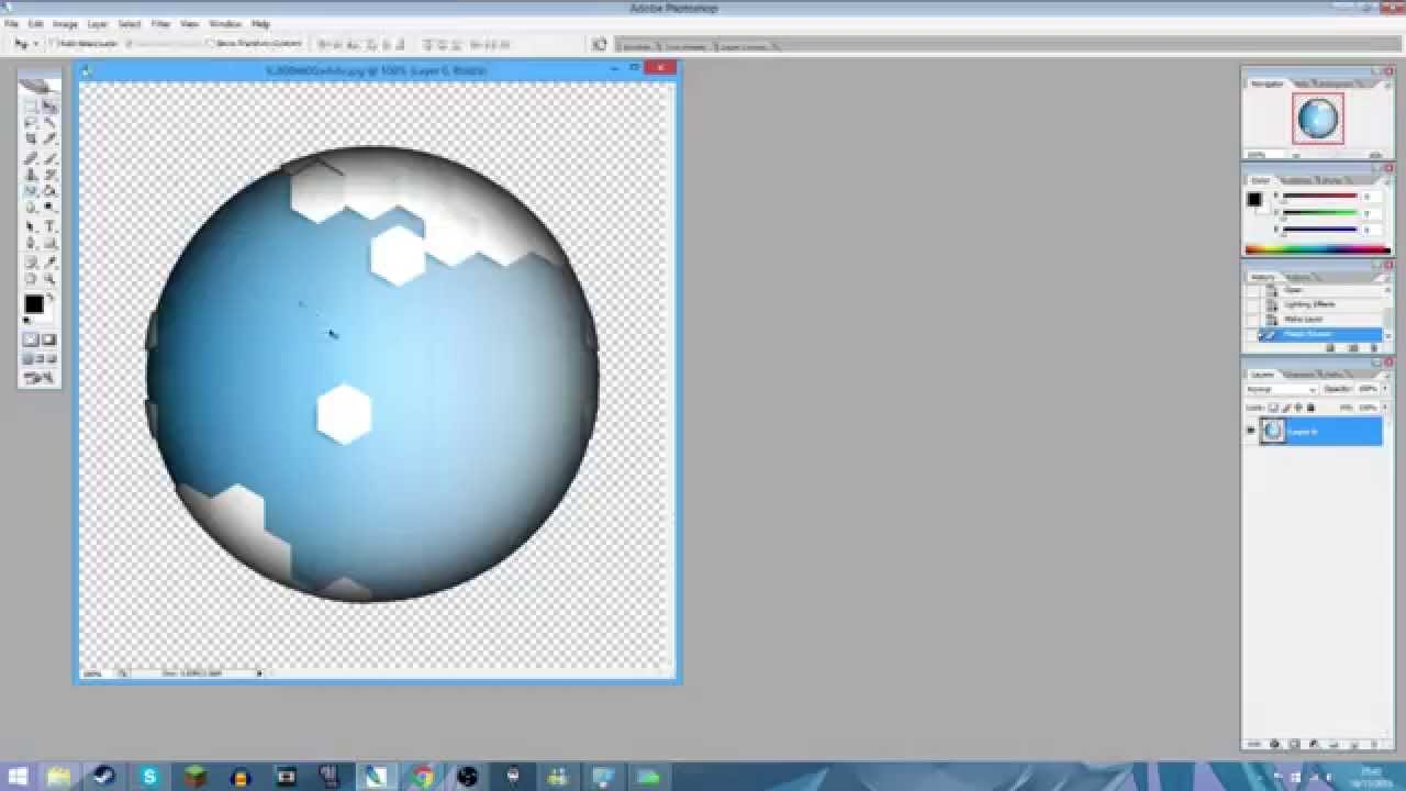 Adobe Photoshop Globe/Spherical Image Tutorial (works with any image ...
