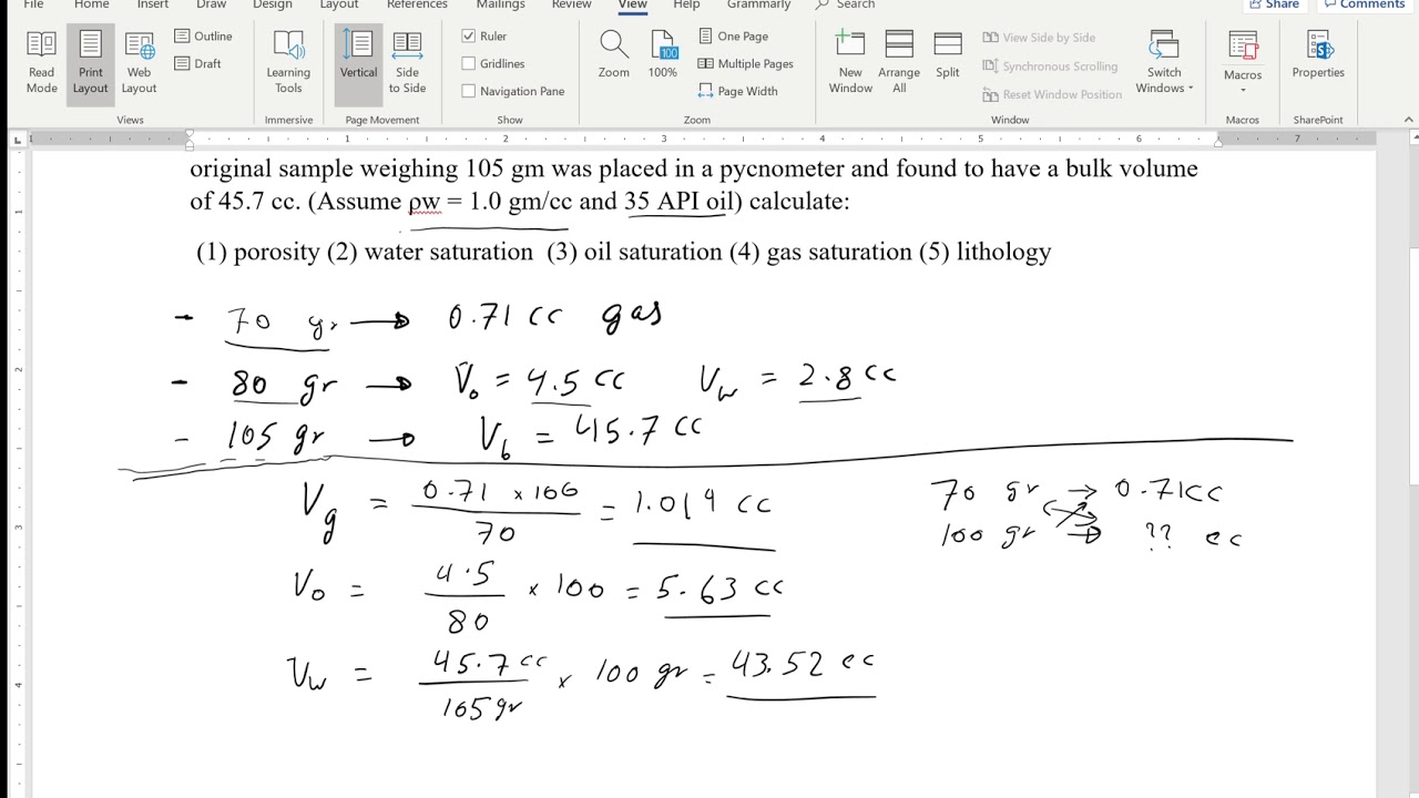 05 saturation example problem solving - YouTube