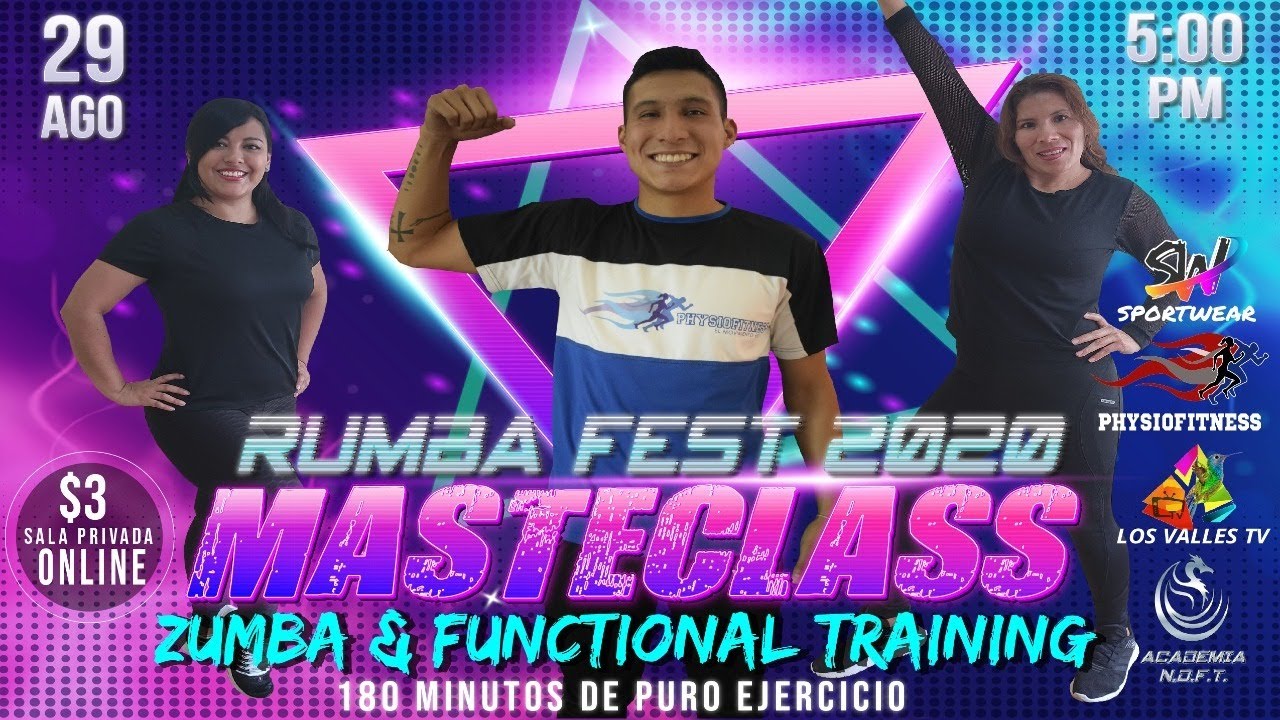 ZUMBA FEST 2020 Transmisión en vivo (Zumba y Functional Training) - YouTube