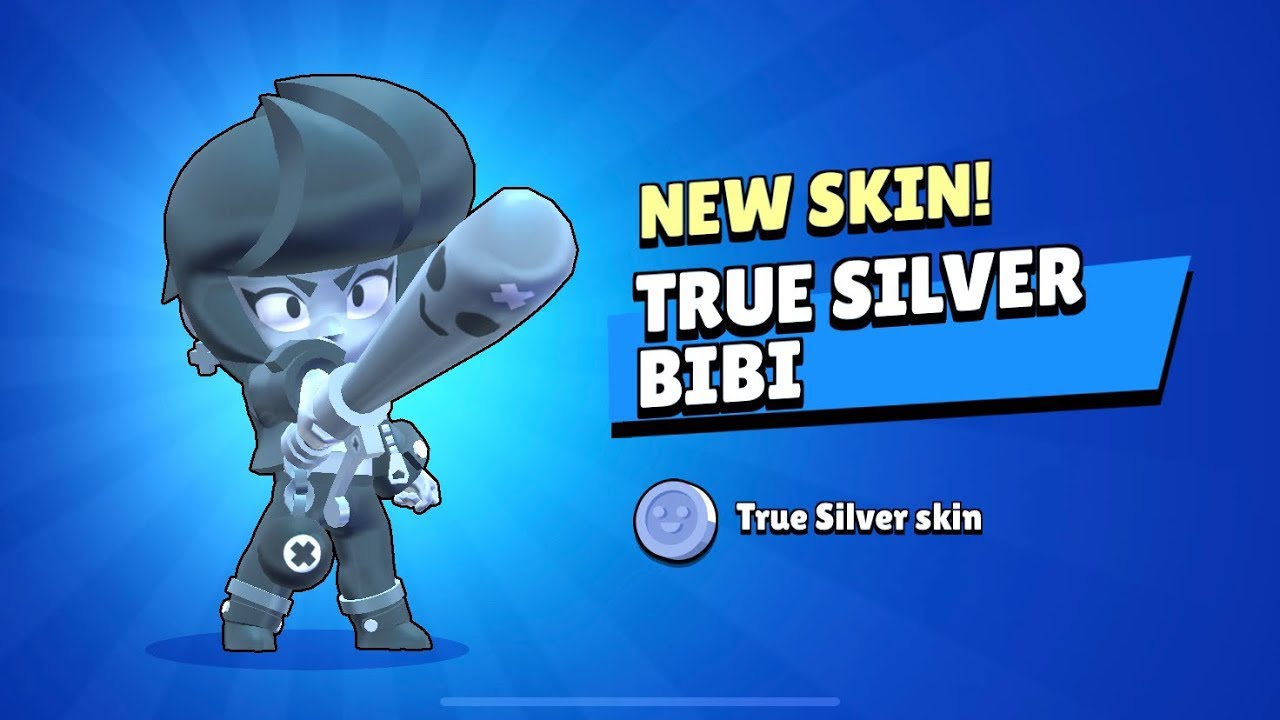 My 2nd Favorite brawler True Silver skin (Bibi) - YouTube
