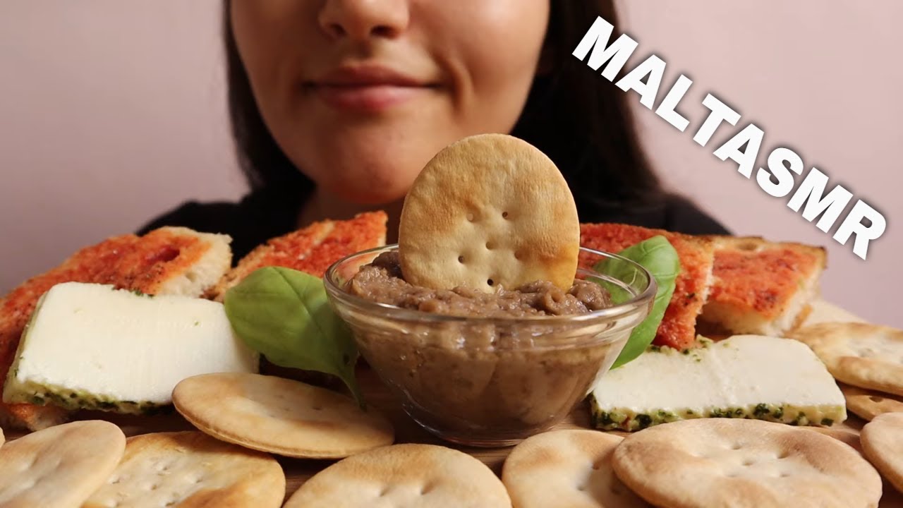 ASMR EATING Maltese Traditional Food (Bigilla, Galletti, Ġbejna, Ħobż ...