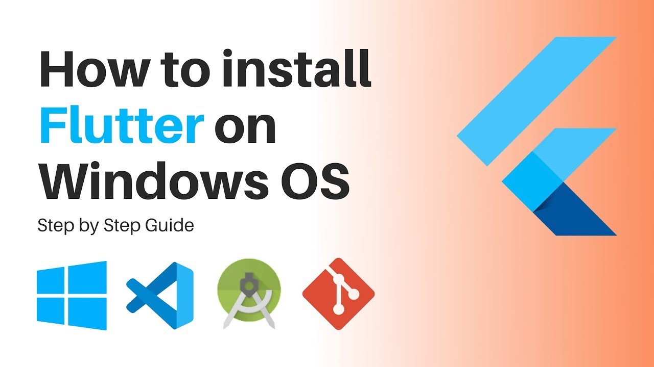 Flutter Windows Setup and Development Environment with IDE | Lecture #3 ...