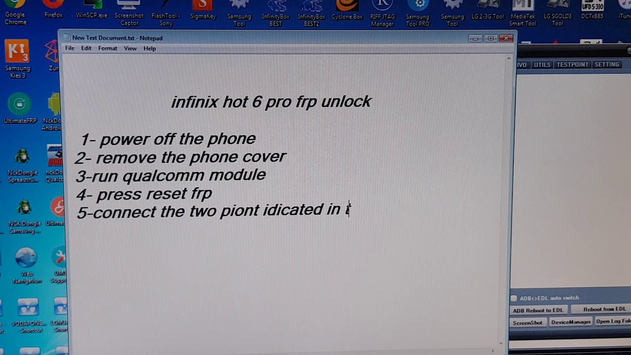 infinix hot 6 pro X608 frp remove NCK - YouTube